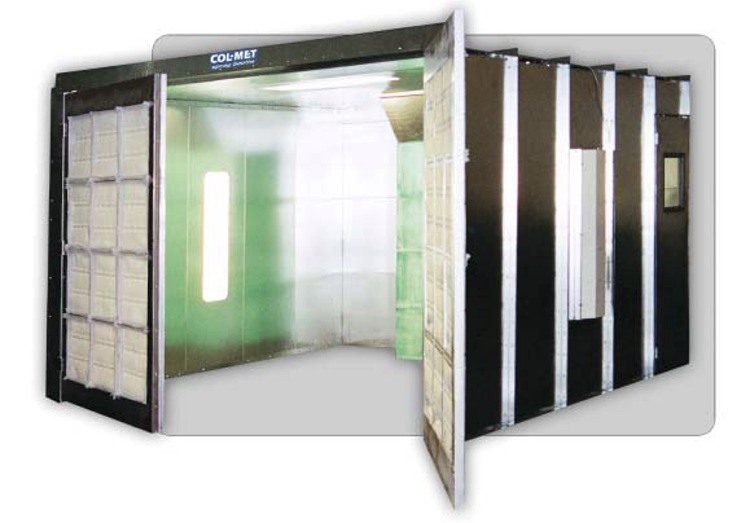 Model # EIE-1212, EZ Industrial Enclosed Spray Booth On Barton ...